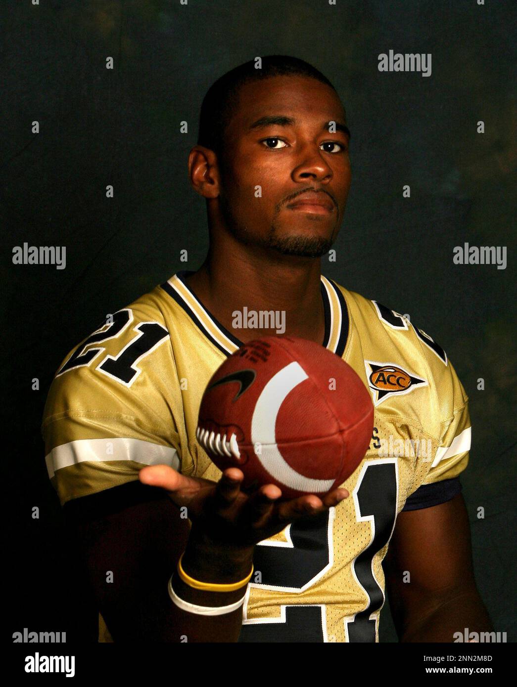 Georgia Tech Football receiver Calvin Johnson is shown in Atlanta on ...
