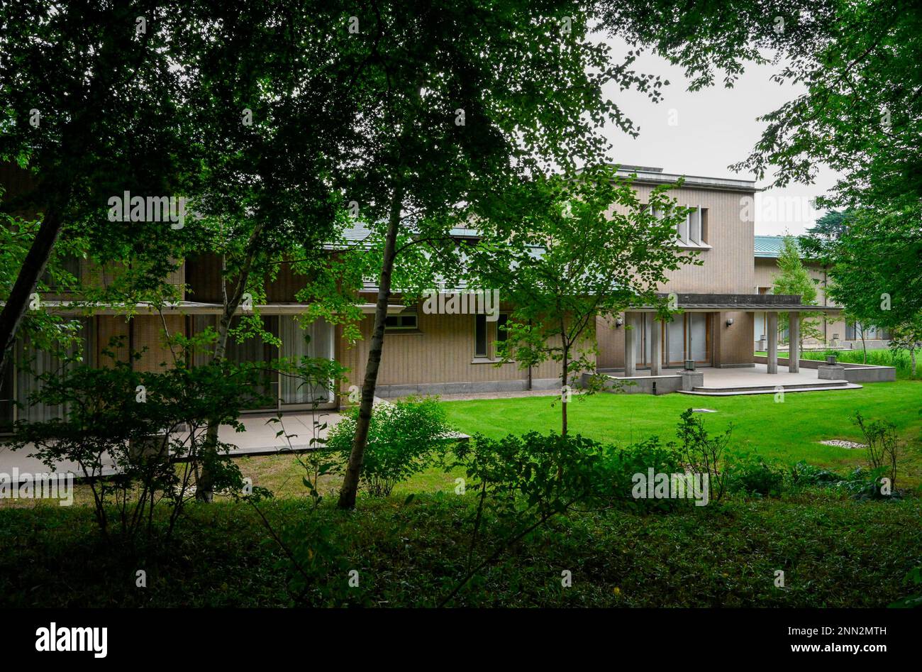 A photo shows a renovated residence of Japanese Emperor Naruhito ...
