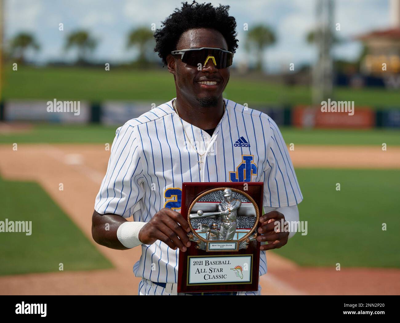 John Carroll Catholic Rams Jay Allen (2) poses with the Most Valuable ...