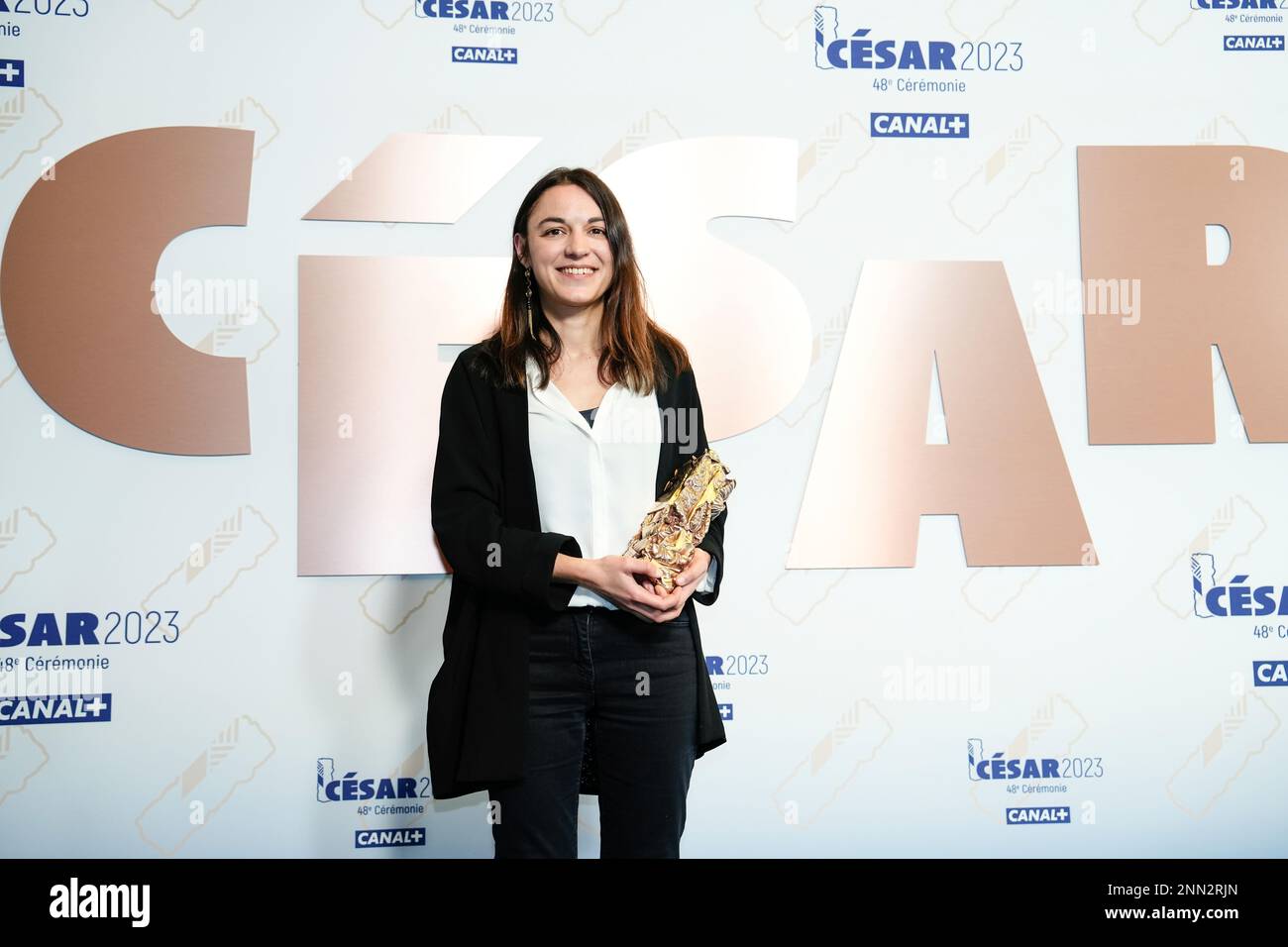 French film Editor Mathilde van de Moortel poses after receiving the ...