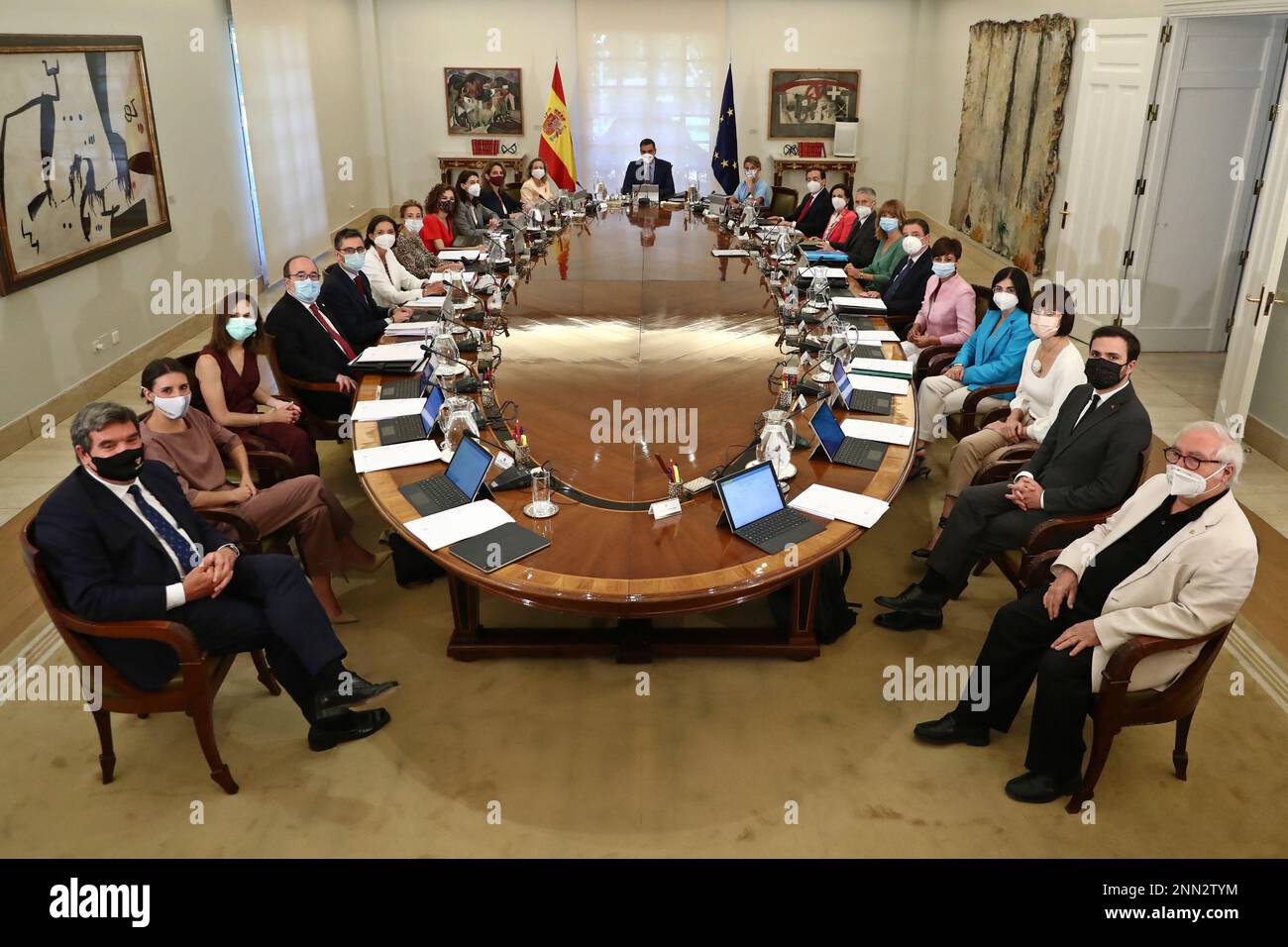 In this photo provided by the Spanish government, Spain's Prime ...