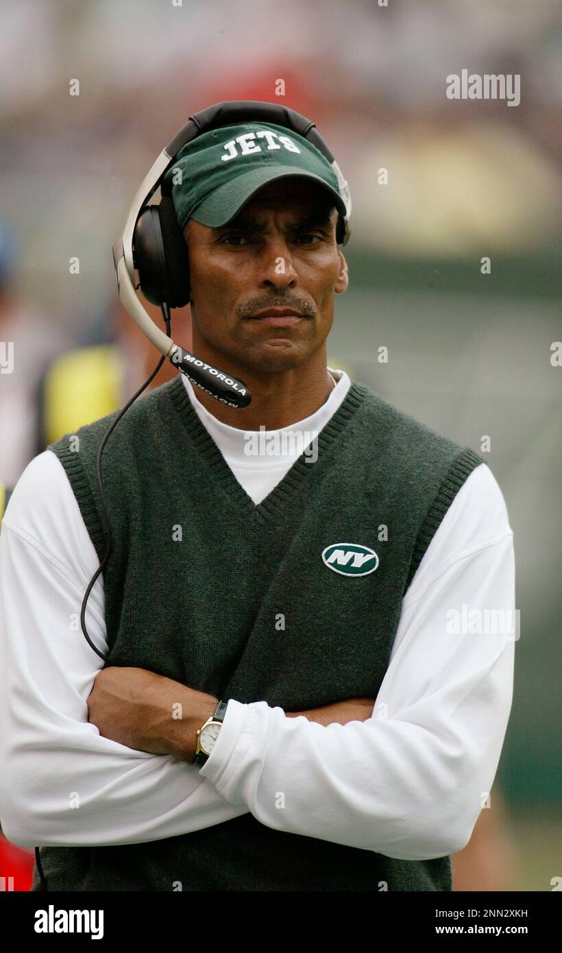 14 September 2003: New York jets head coach Herman Edwards Sunday at ...