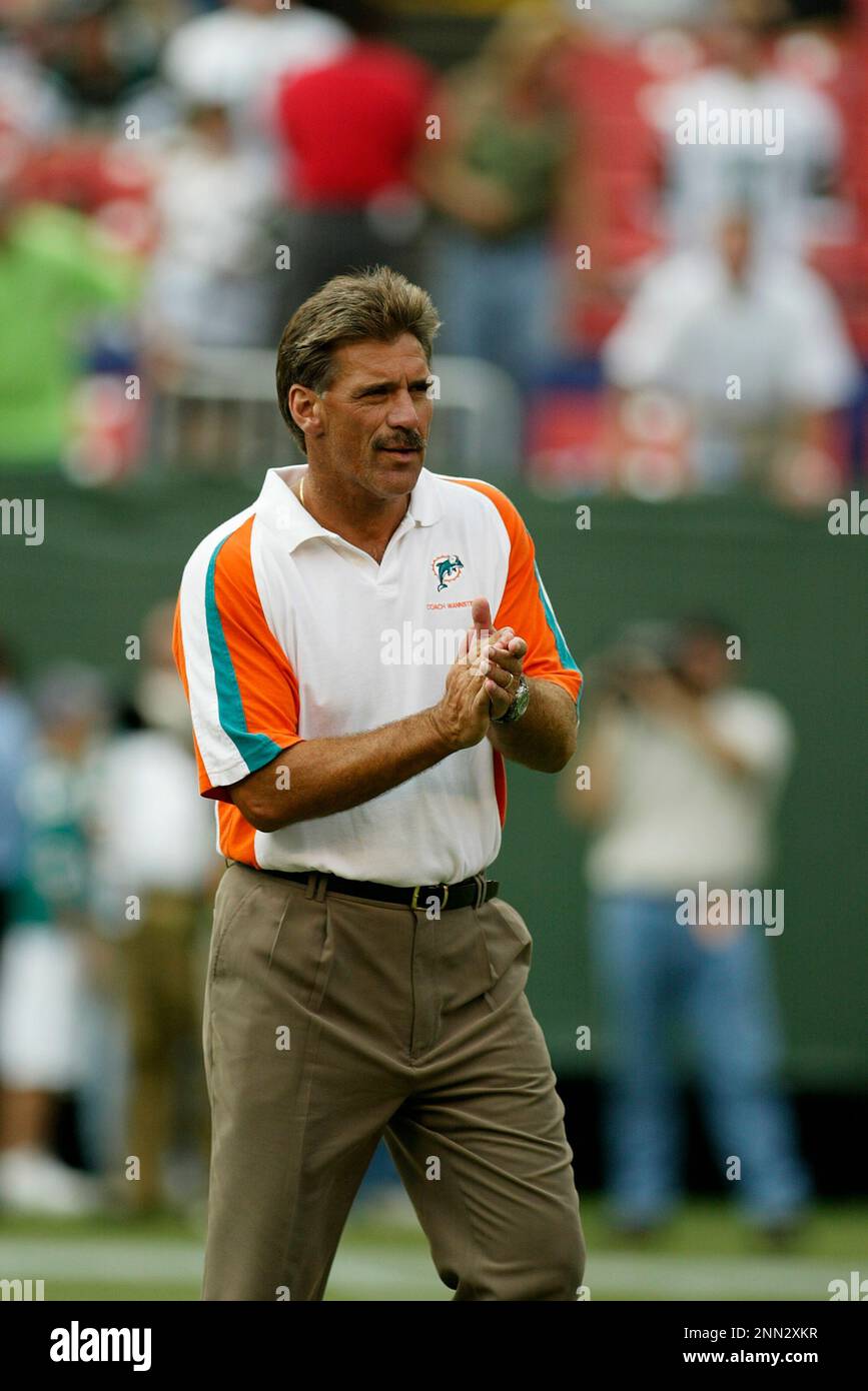 14 September 2003: Miami Dolphins head coach Dave Wannstedt Sunday at ...
