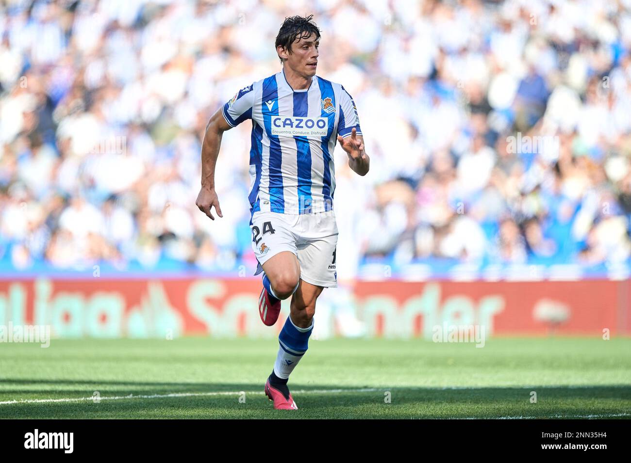 Robin le Normand of Real Sociedad in action during the La Liga ...