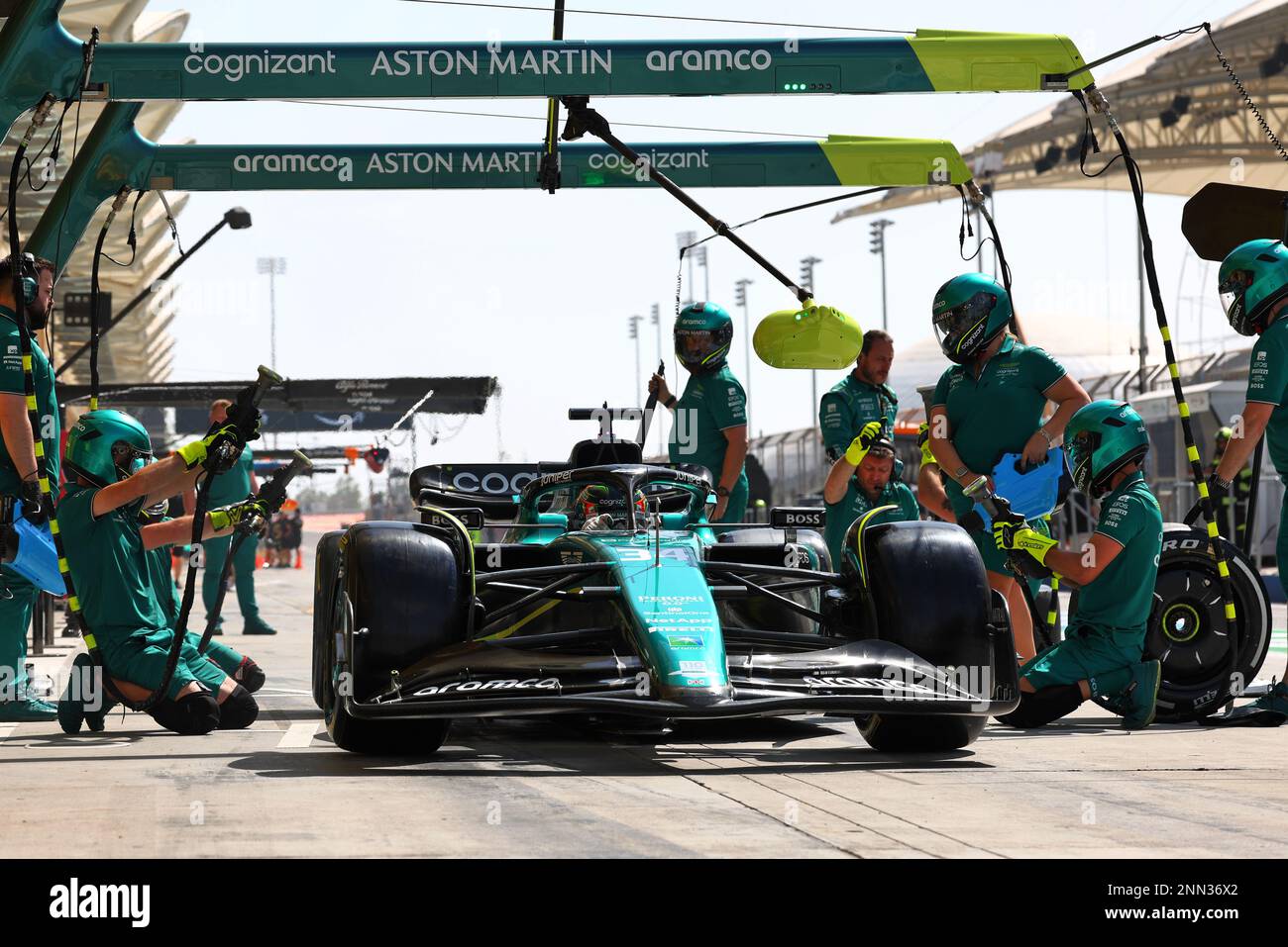 Sakhir, Bahrain. 25th Feb 2023. Felipe Drugovich (BRA) Aston Martin F1 Team AMR23, Reserve and ...
