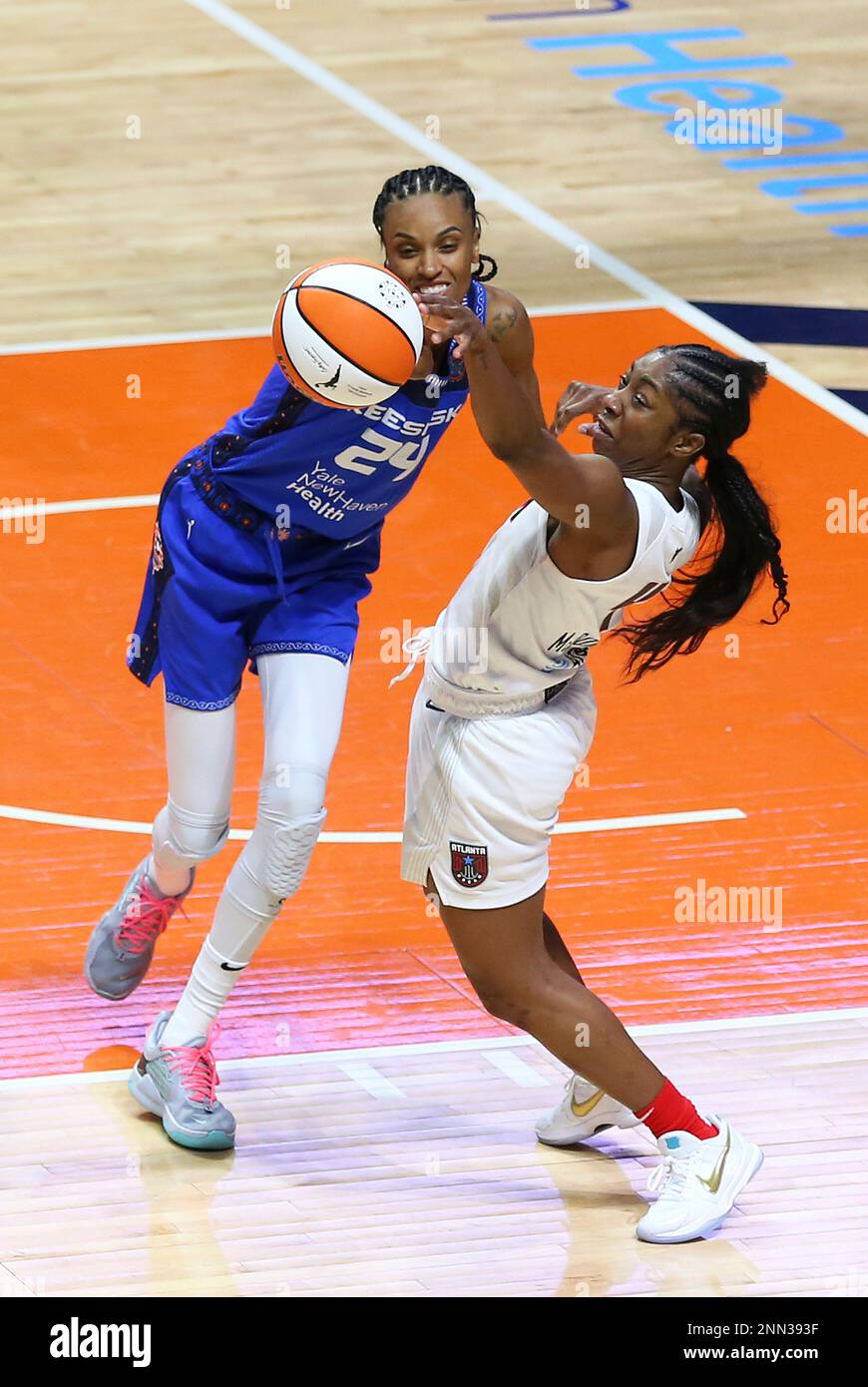 UNCASVILLE, CT - July 09: Connecticut Sun forward/guard DeWanna Bonner ...