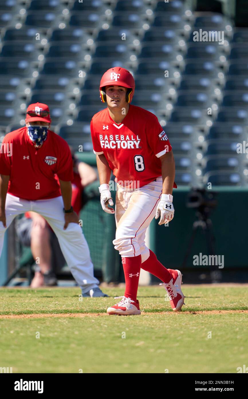 Alex Ulloa (8) leads off during the Baseball Factory All-Star Classic ...