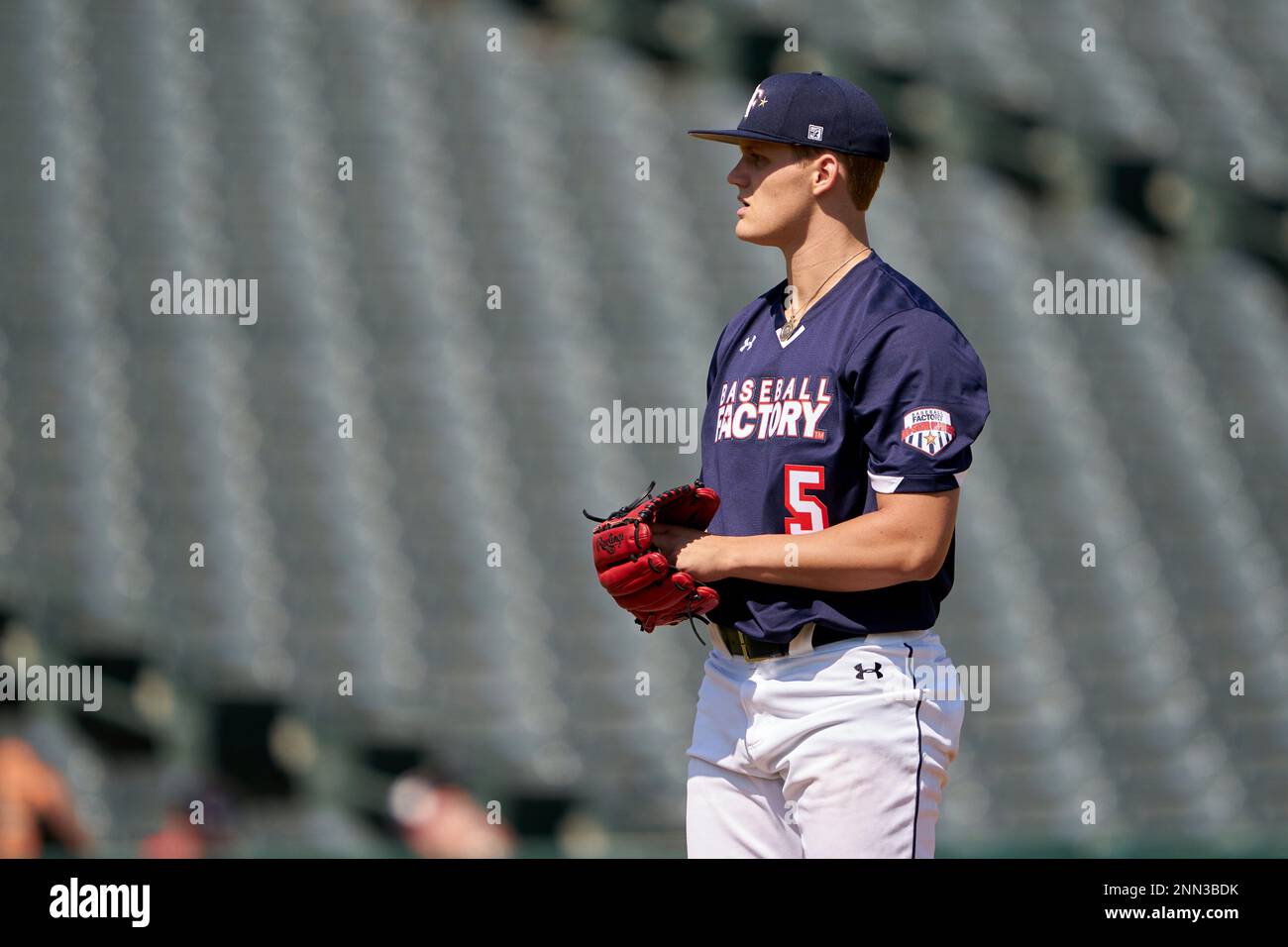 Pitcher Brock Selvidge (5) during the Baseball Factory All-Star Classic ...