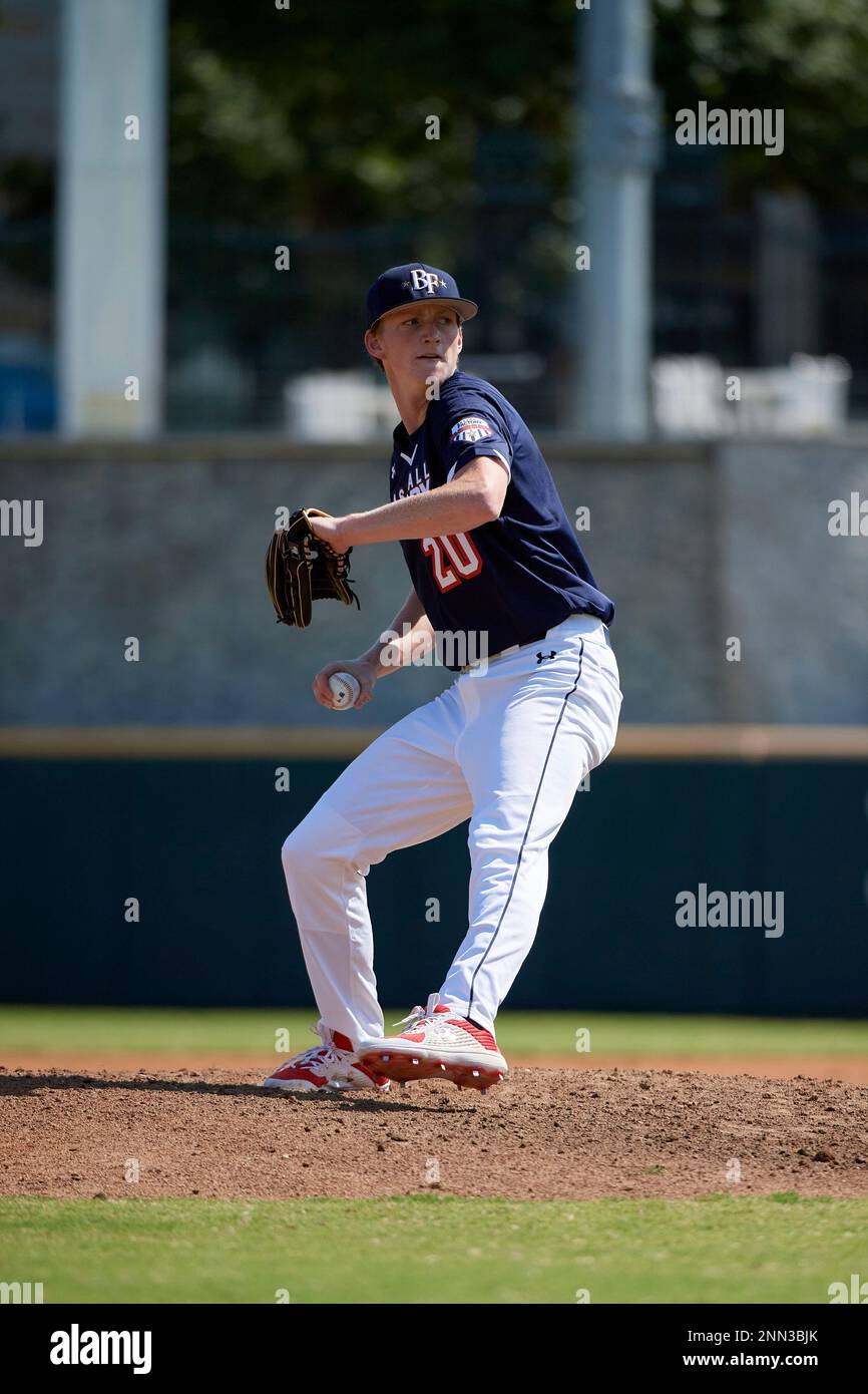 Pitcher Thatcher Hurd (20) during the Baseball Factory All-Star Classic ...