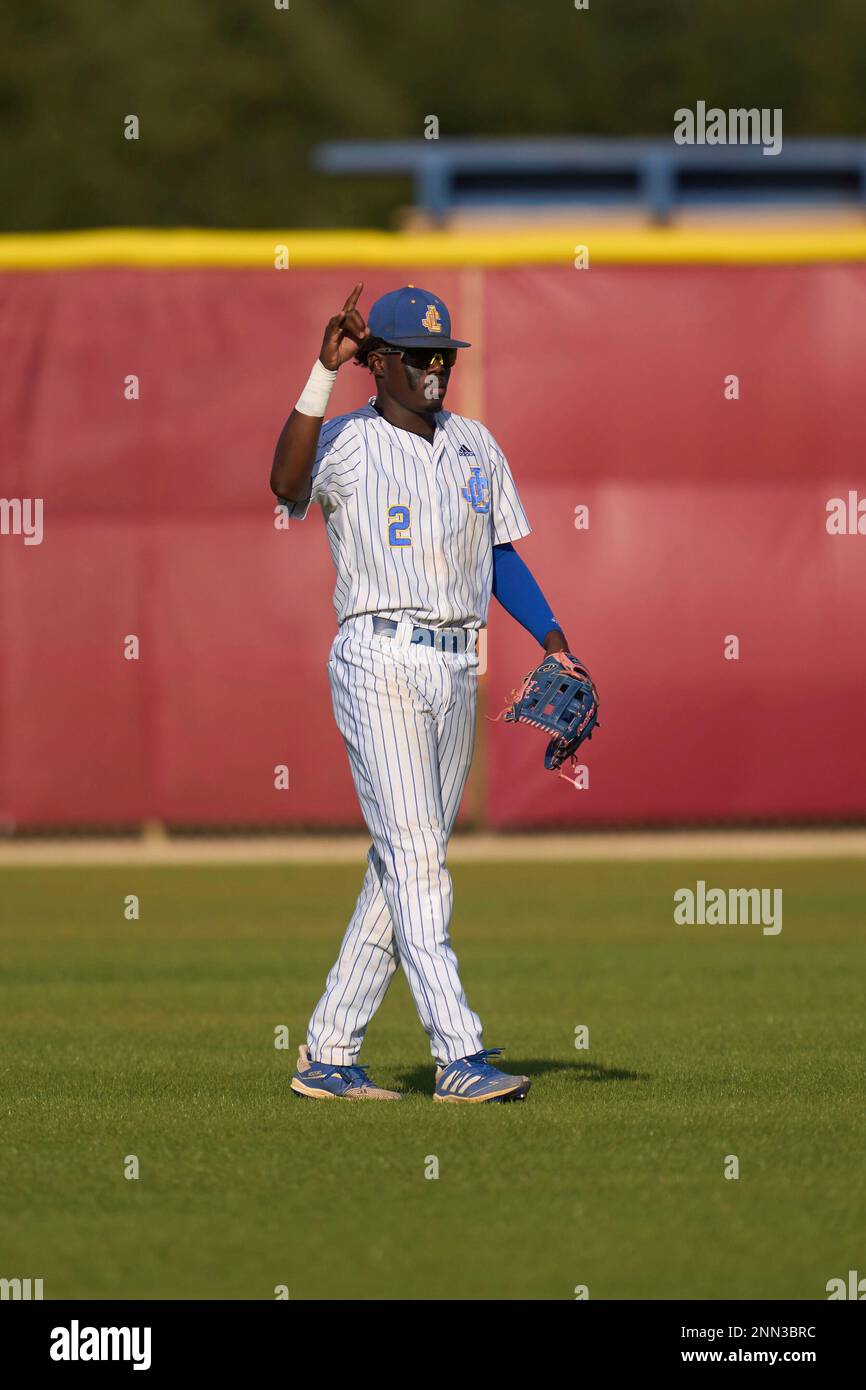 John Carroll Rams outfielder Jay Allen (2) signals two outs during a ...