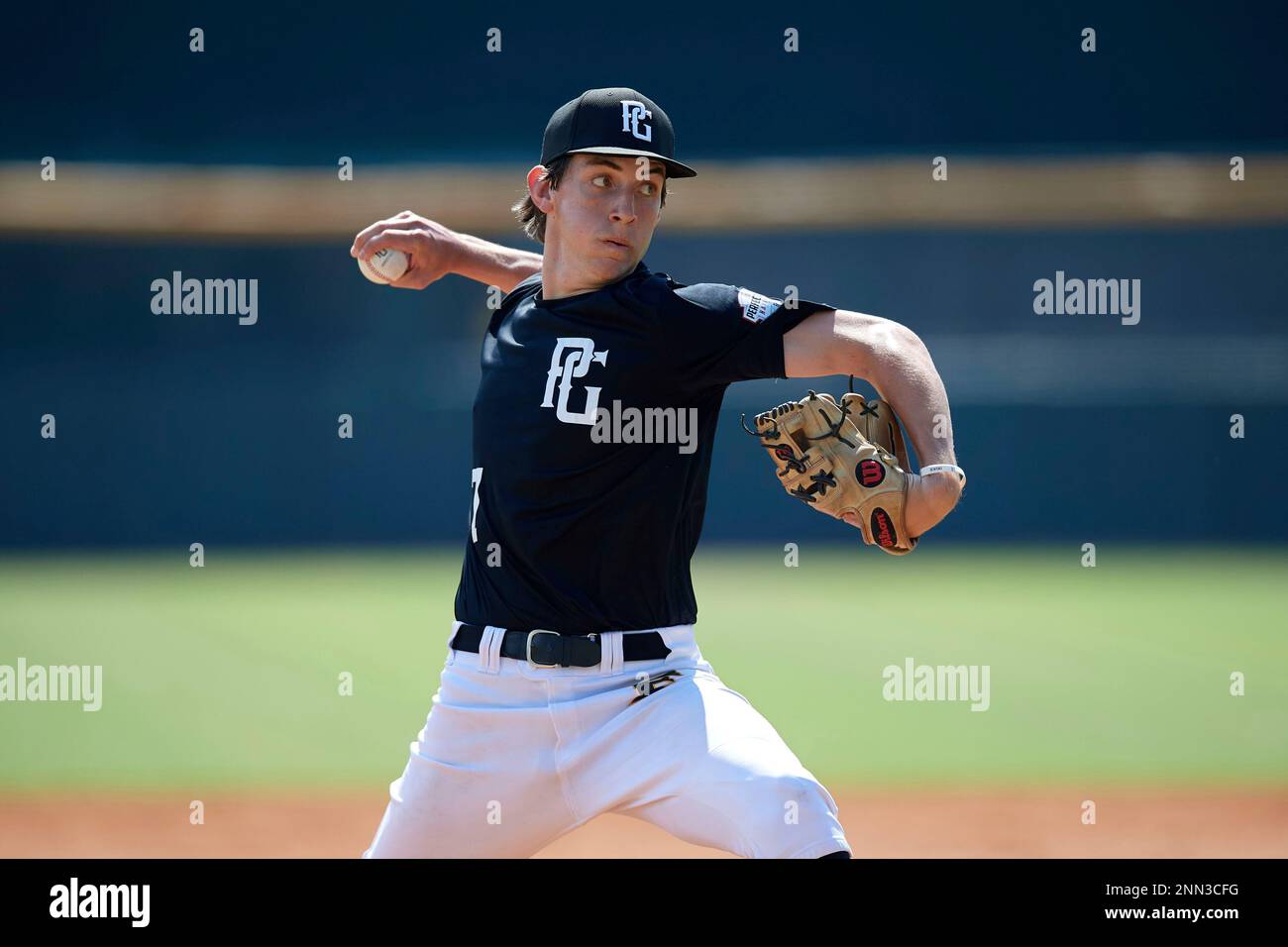 Jackson Baumeister (17) of The Bolles High School in Jacksonville, FL ...