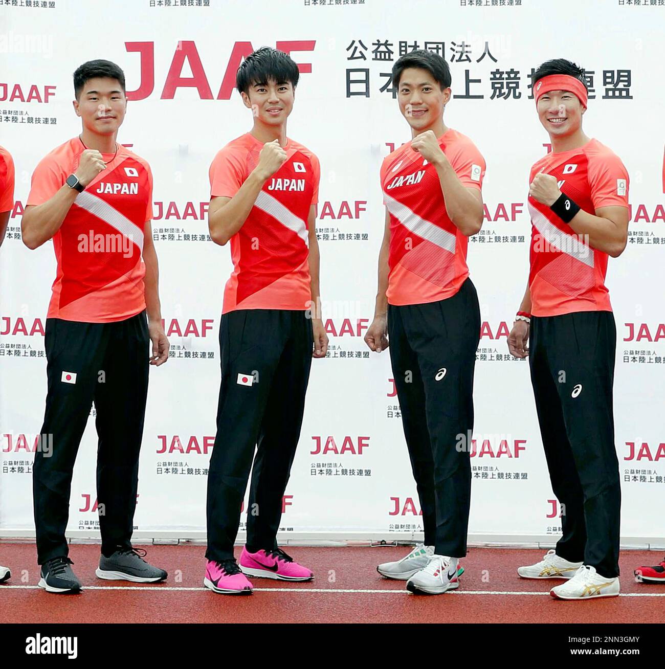 (L to R) Yuki Koike, Shuhei Tada, Ryota Yamagata and Yoshihide Kiryu ...