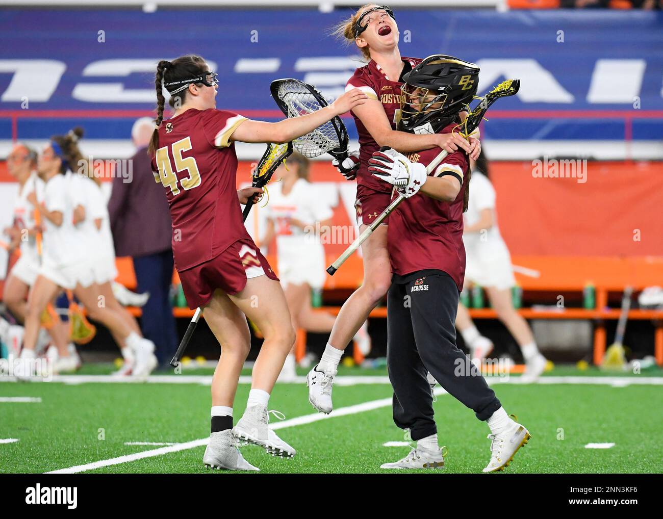 April 22, 2021: Boston College Eagles midfielder Sydney Scales (45 ...