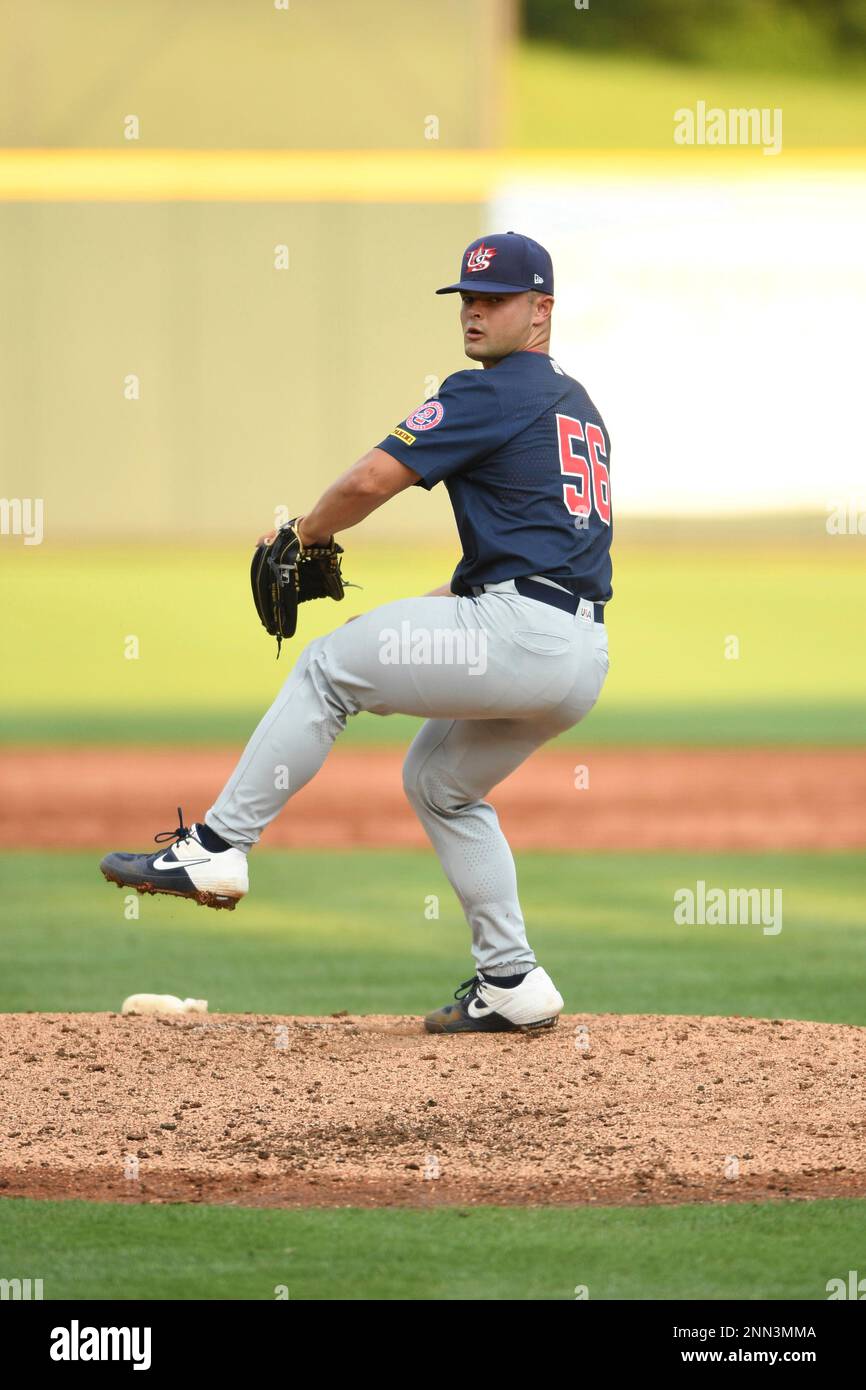 Team Stripes pitcher Aaron Nixon (56) (Texas) during a game against ...