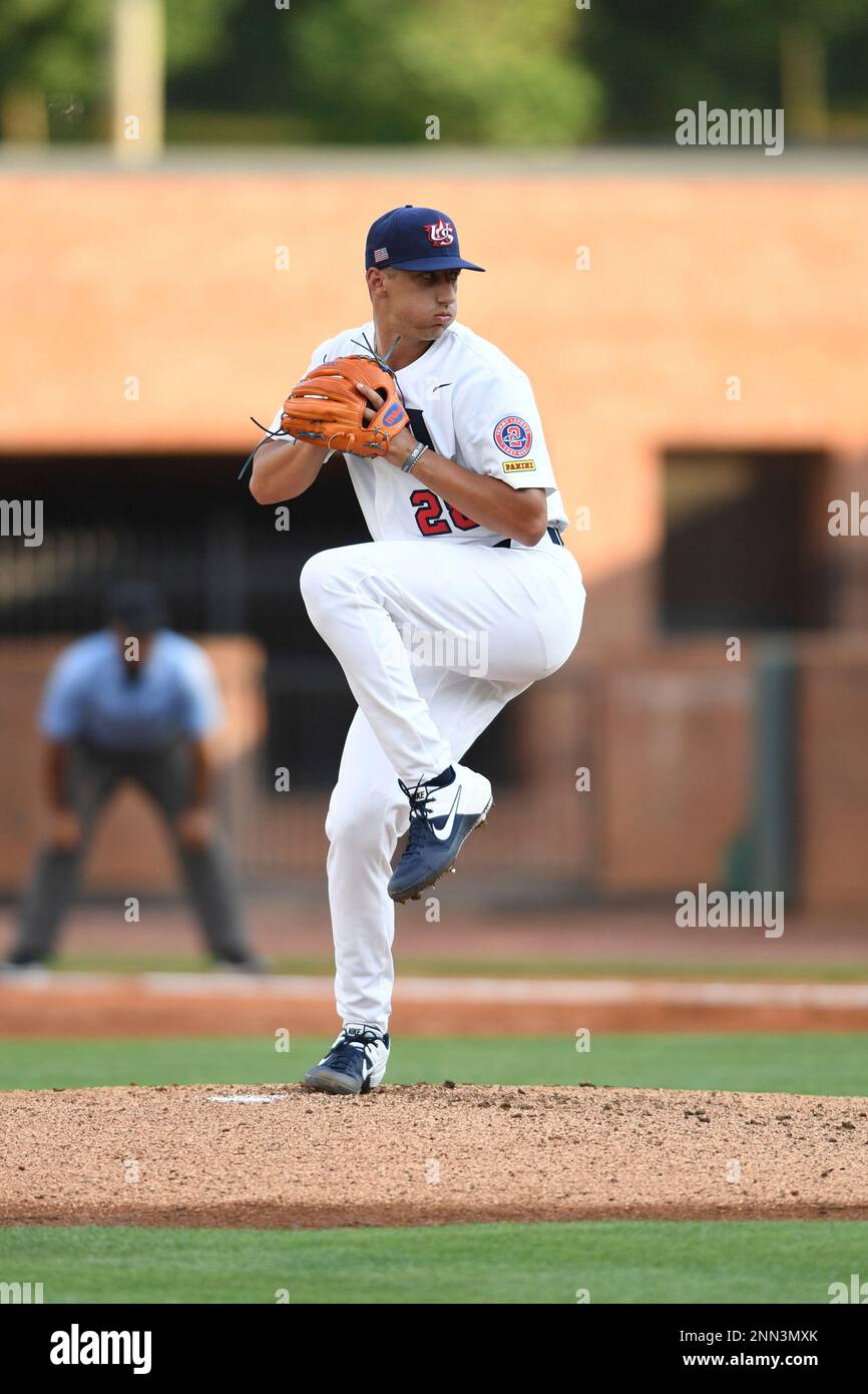 Team Stars starting pitcher Brandon Sproat (28) (Florida) during a game ...