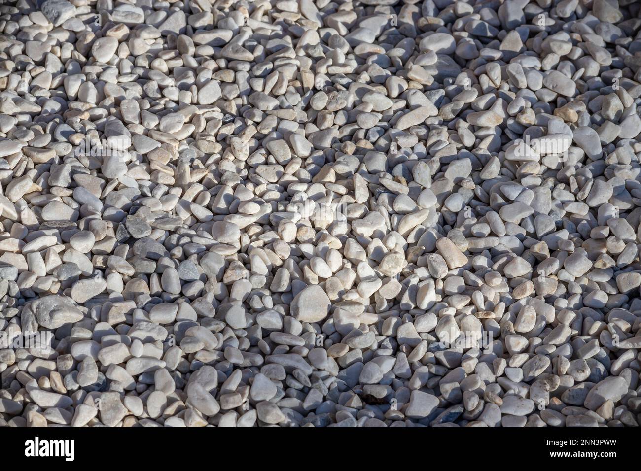 small bright pebbles and gravel as background or texture Stock Photo ...