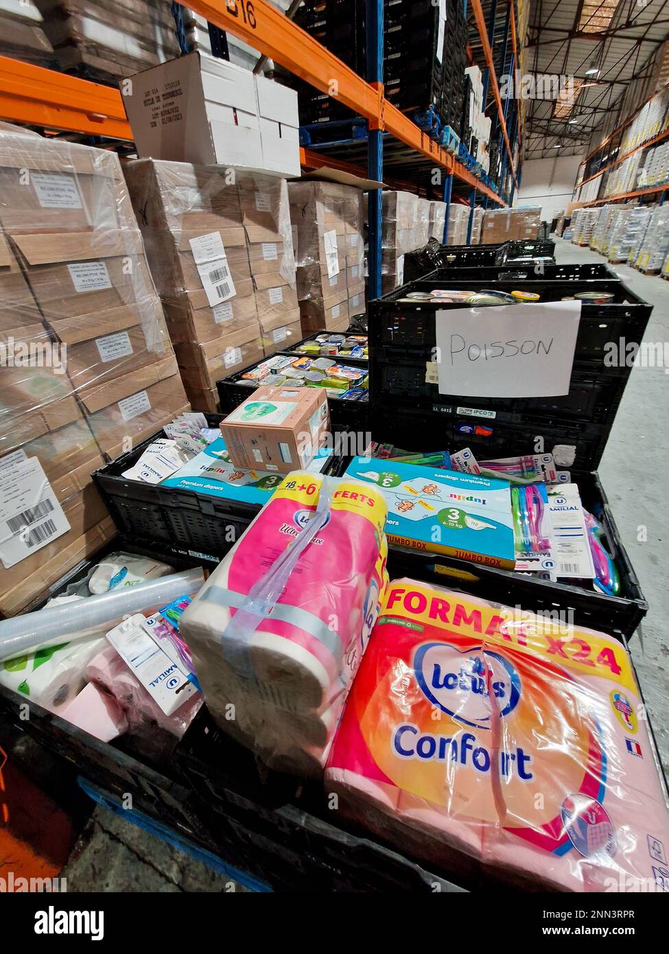 Food Bank, France Stock Photo - Alamy