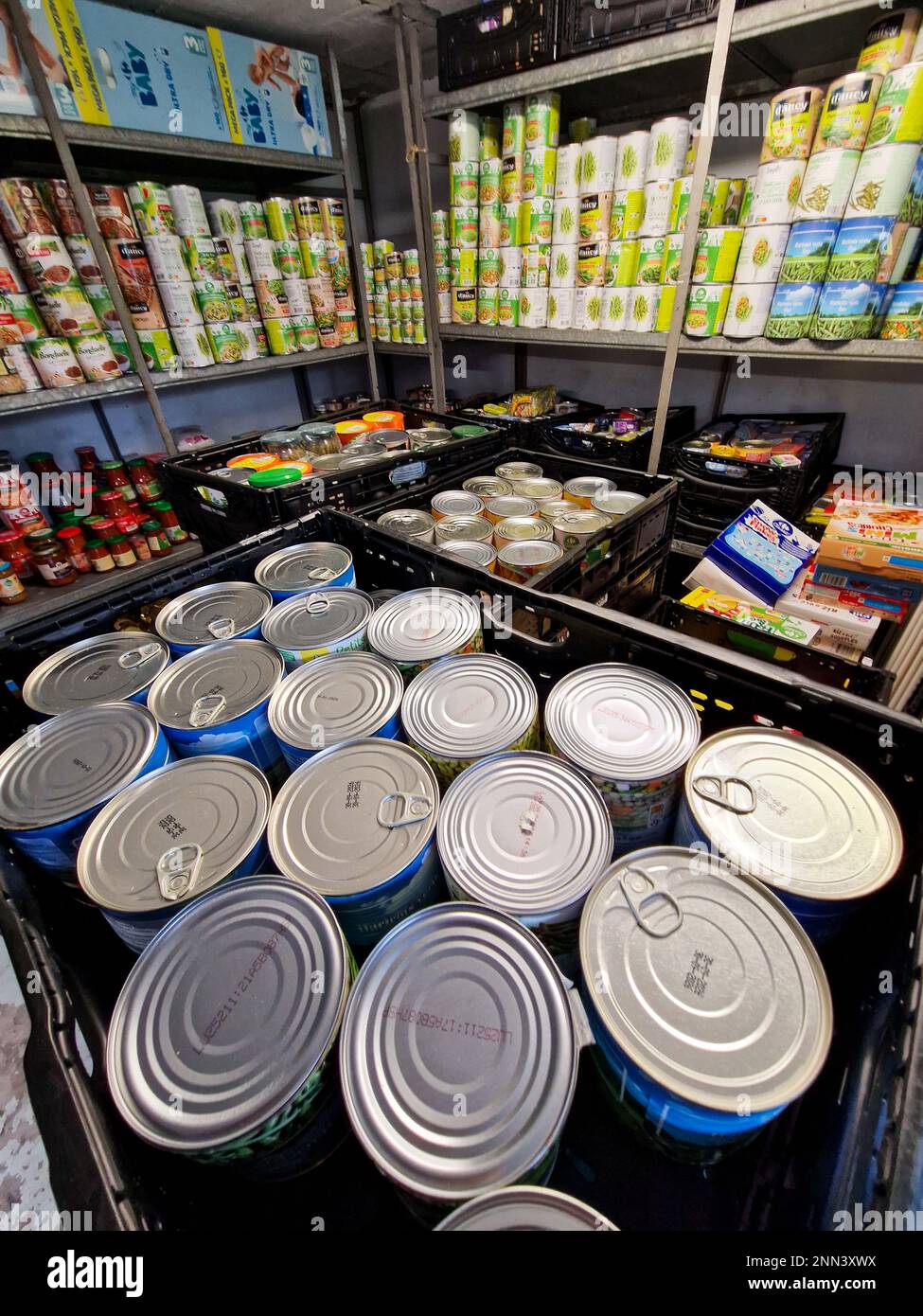 French Secours Populaire Food Bank, AURA region, France Stock Photo - Alamy