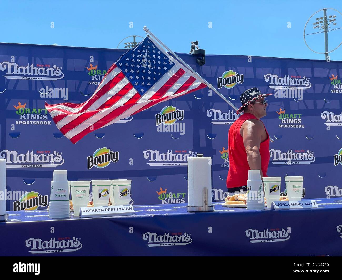 Photo by: STRF/STAR MAX/IPx 2021 7/4/21 Atmosphere at the Nathan's ...