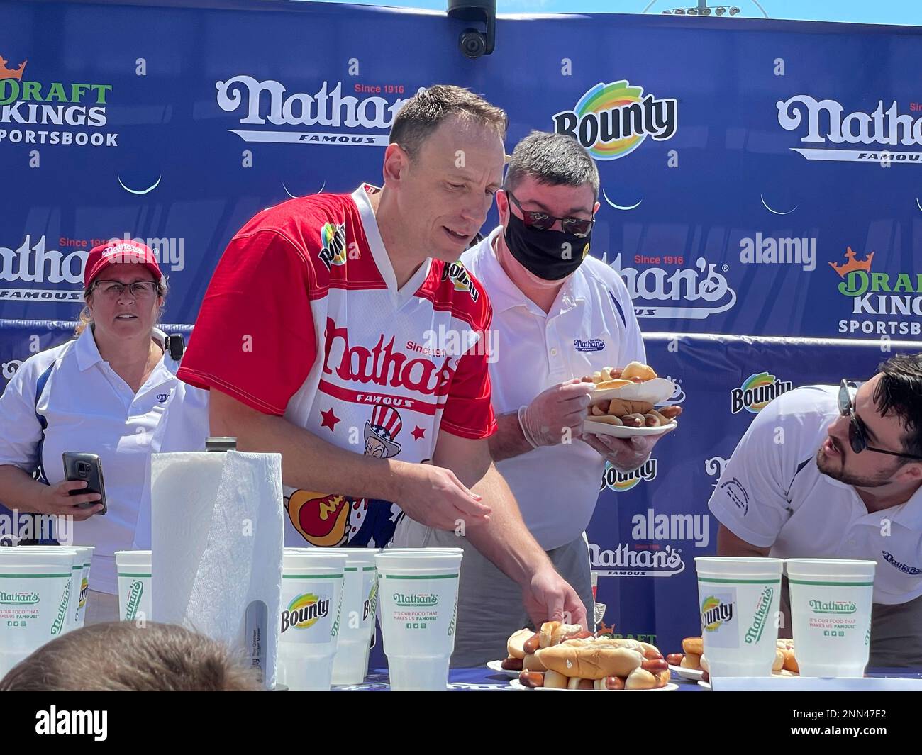 Photo by: STRF/STAR MAX/IPx 2021 7/4/21 Atmosphere at the Nathan's ...