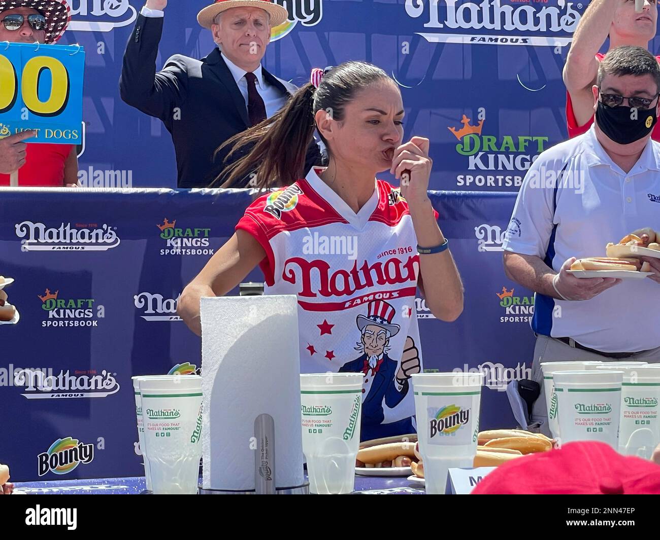 Photo by: STRF/STAR MAX/IPx 2021 7/4/21 Atmosphere at the Nathan's ...
