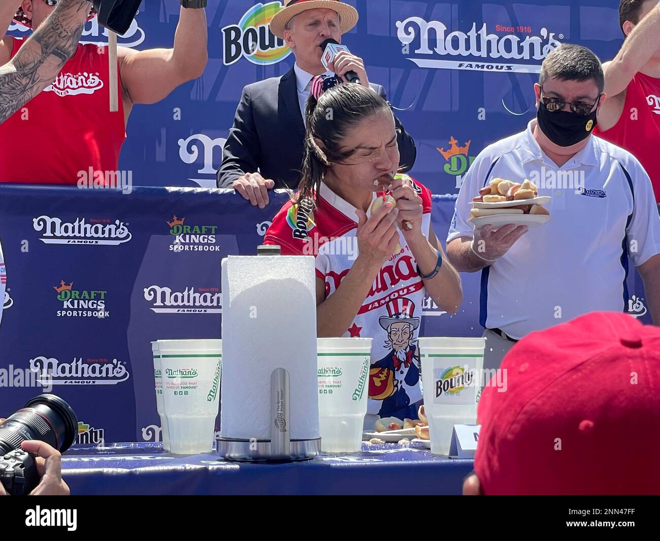 Photo by: STRF/STAR MAX/IPx 2021 7/4/21 Atmosphere at the Nathan's ...