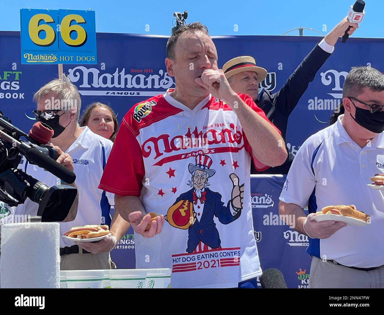 Photo by: STRF/STAR MAX/IPx 2021 7/4/21 Atmosphere at the Nathan's ...