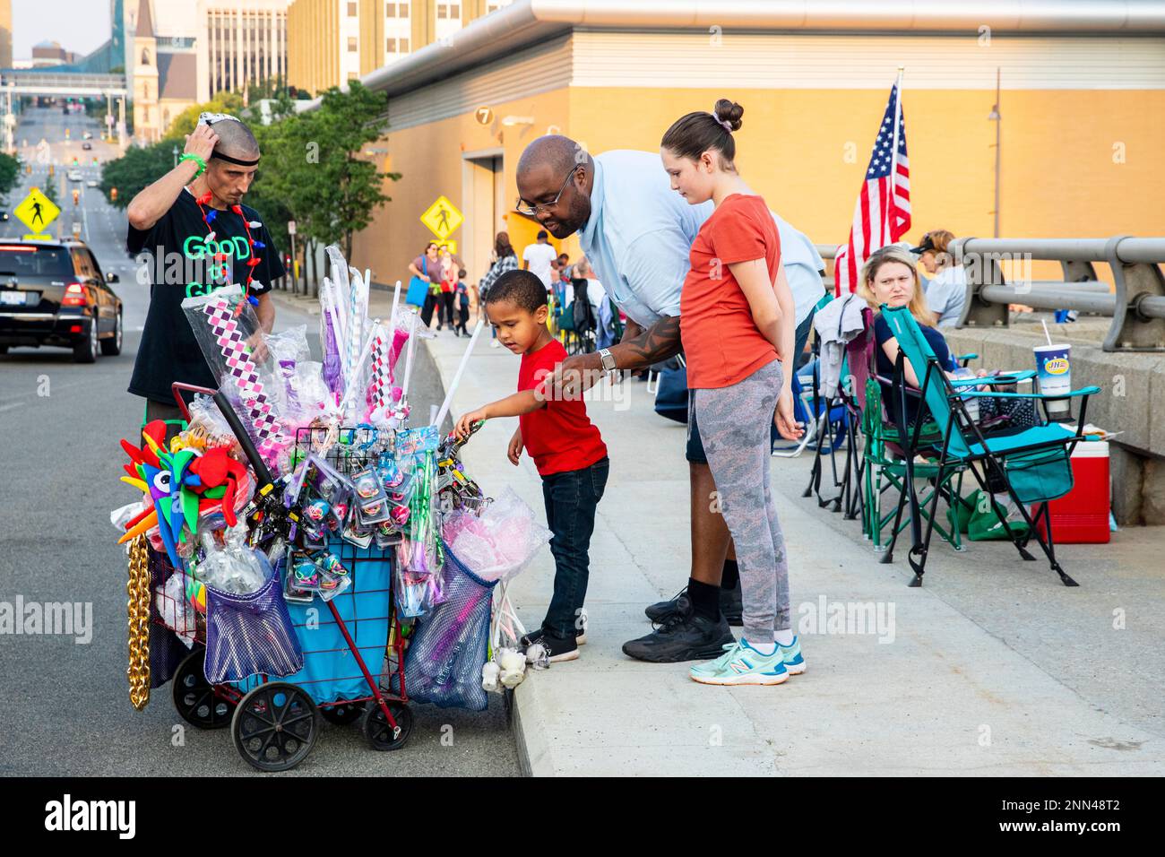 Terrance Bean of Belmont and his son Gabriel, 4, and step-daughter ...