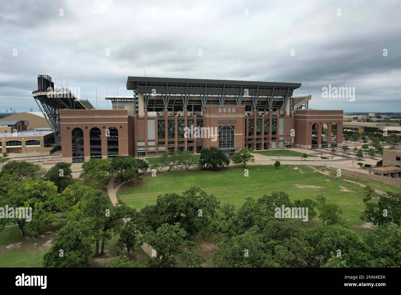 An aerial view of Kyle Field, Sunday, May 30, 2021 in College Station ...
