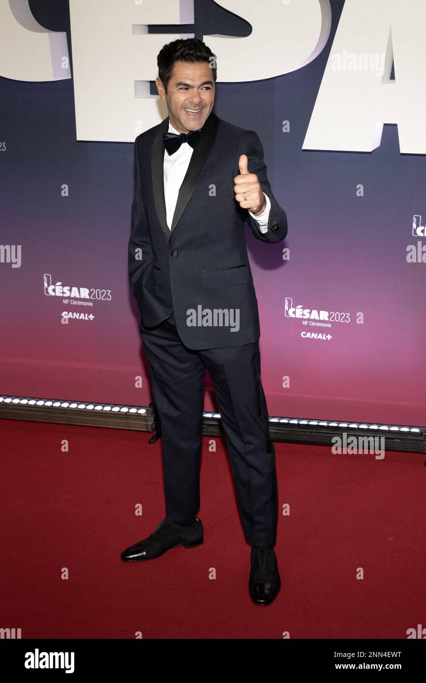 Jamel Debbouze arrives at the 48th Cesar Film Awards at L Olympia, on ...