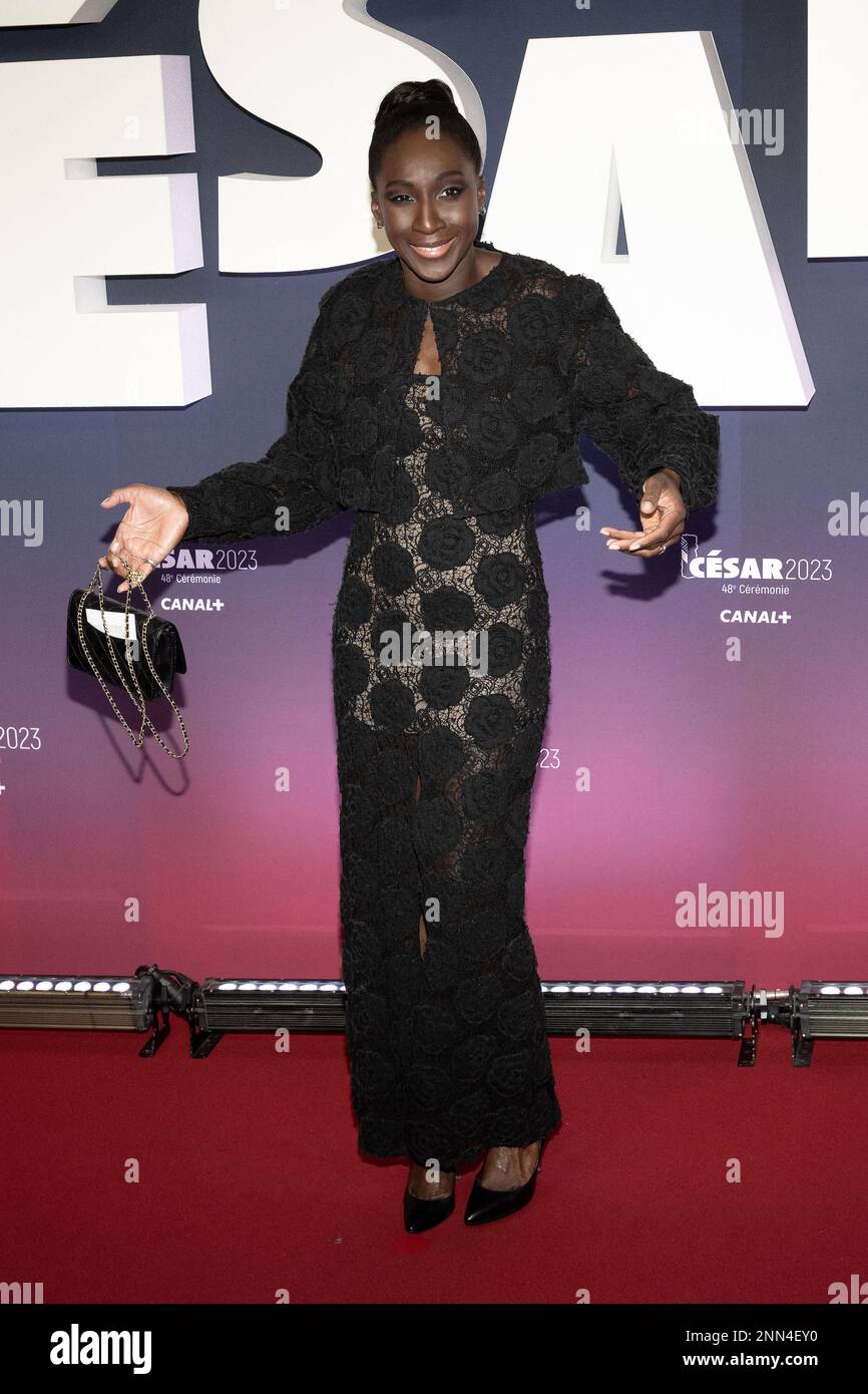 Eye Haidara arrives at the 48th Cesar Film Awards at L Olympia, on ...