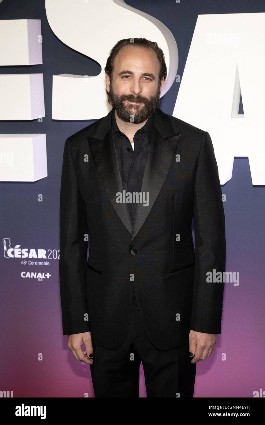 Vincent Macaigne arrives at the 48th Cesar Film Awards at L Olympia, on ...