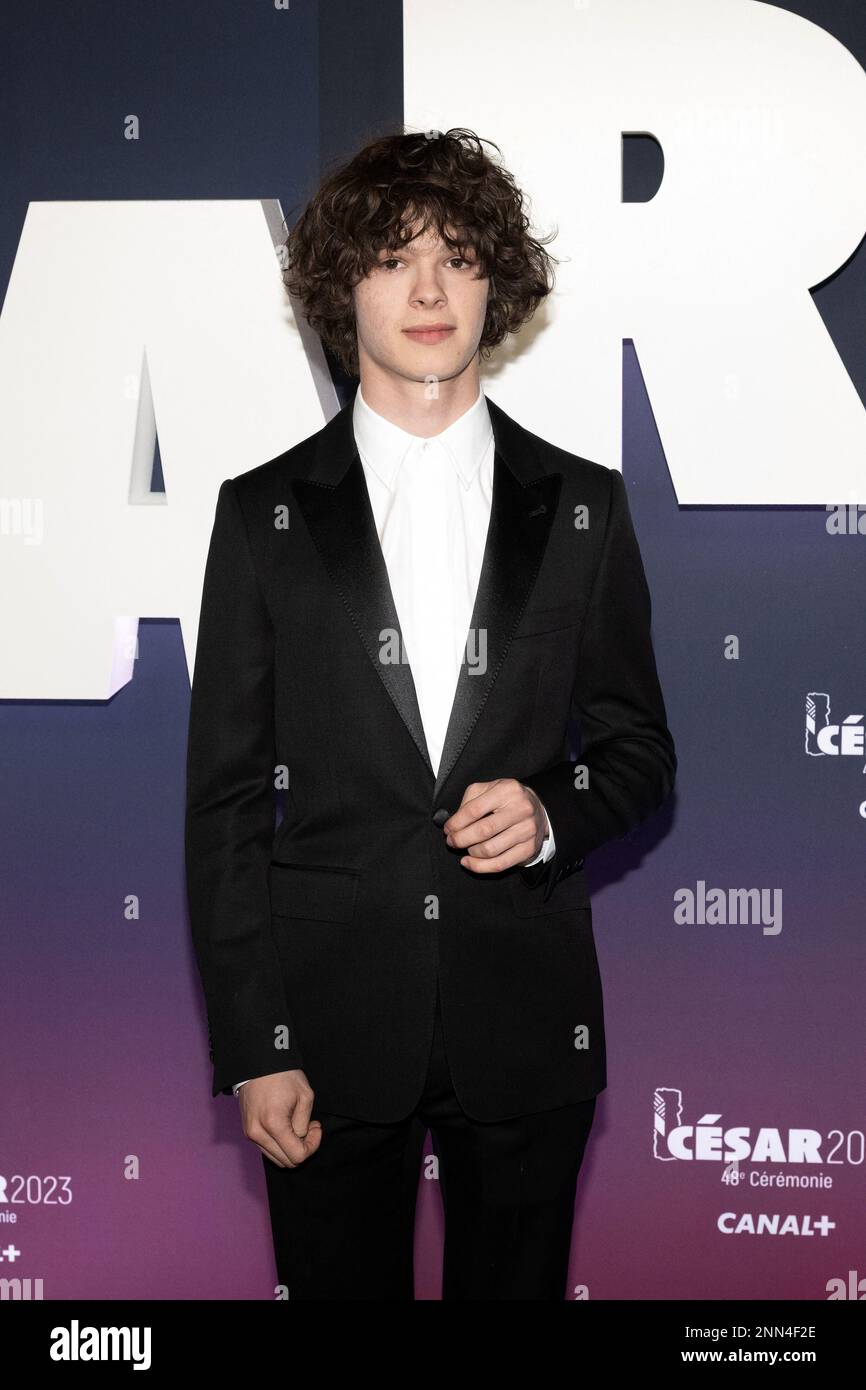 Paul Kircher arrives at the 48th Cesar Film Awards at L Olympia, on ...