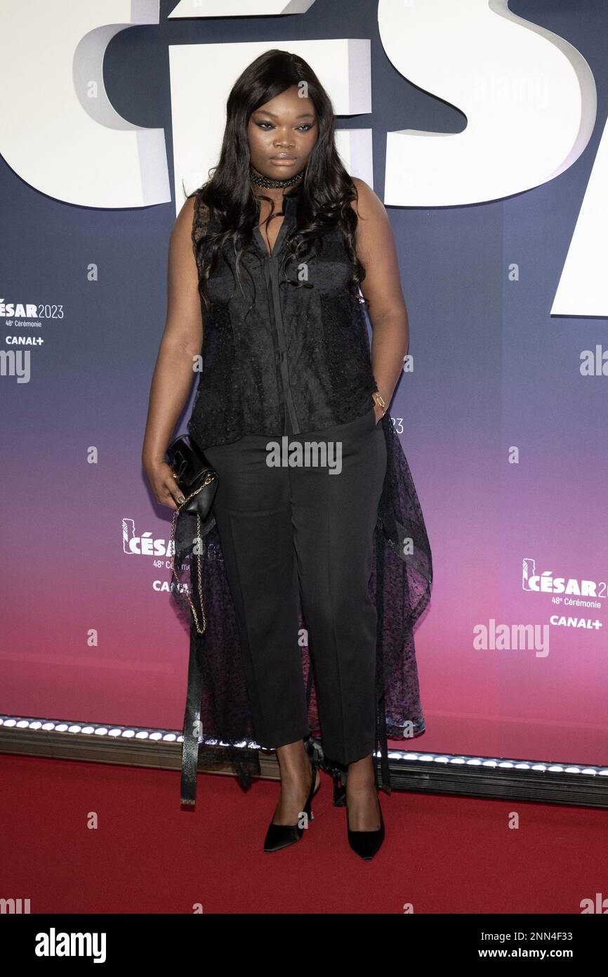 Guslagie Malanda arrives at the 48th Cesar Film Awards at L Olympia, on ...