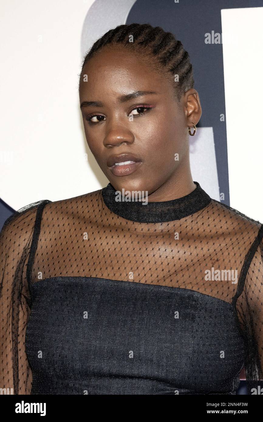 Joely Mbundu arrives at the 48th Cesar Film Awards at L Olympia, on ...
