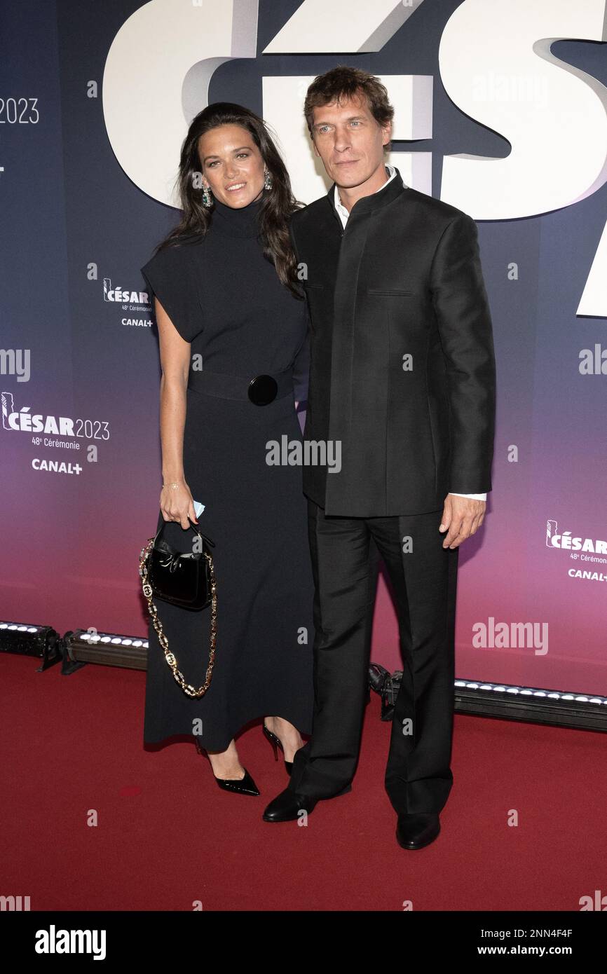 Cedric Jimenez and guest arrive at the 48th Cesar Film Awards at L ...