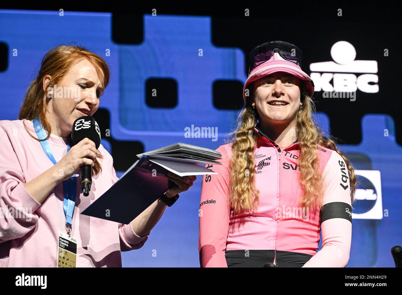 British Zoe Backstedt of EF Education-TIBCO-SVB pictured ahead of the ...