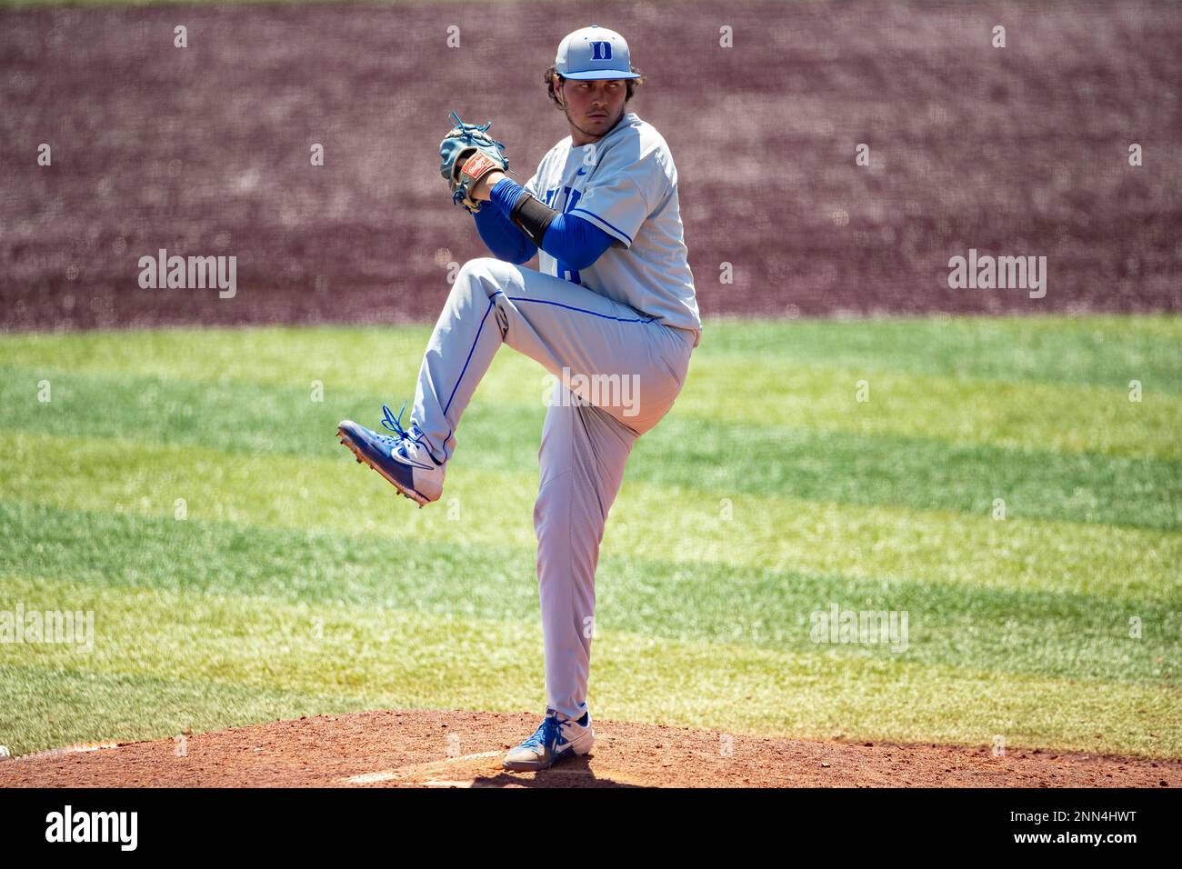 Duke Blue Devils pitcher Jimmy Loper (6) delivers a pitch to the plate ...