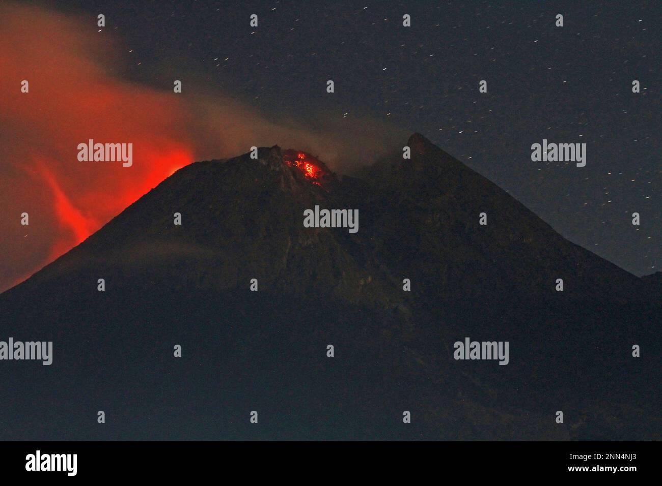 Mount Merapi, Indonesia's most active volcano, spews ash and lava as ...