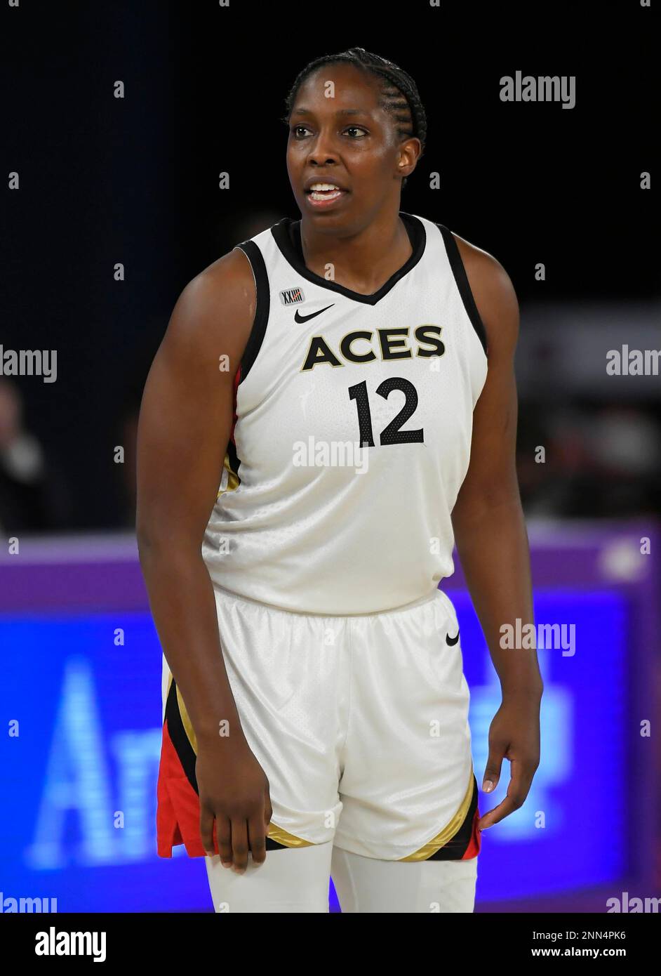 LOS ANGELES, CA - JUNE 30: Chelsea Gray (12) of the Las Vegas Aces seen ...