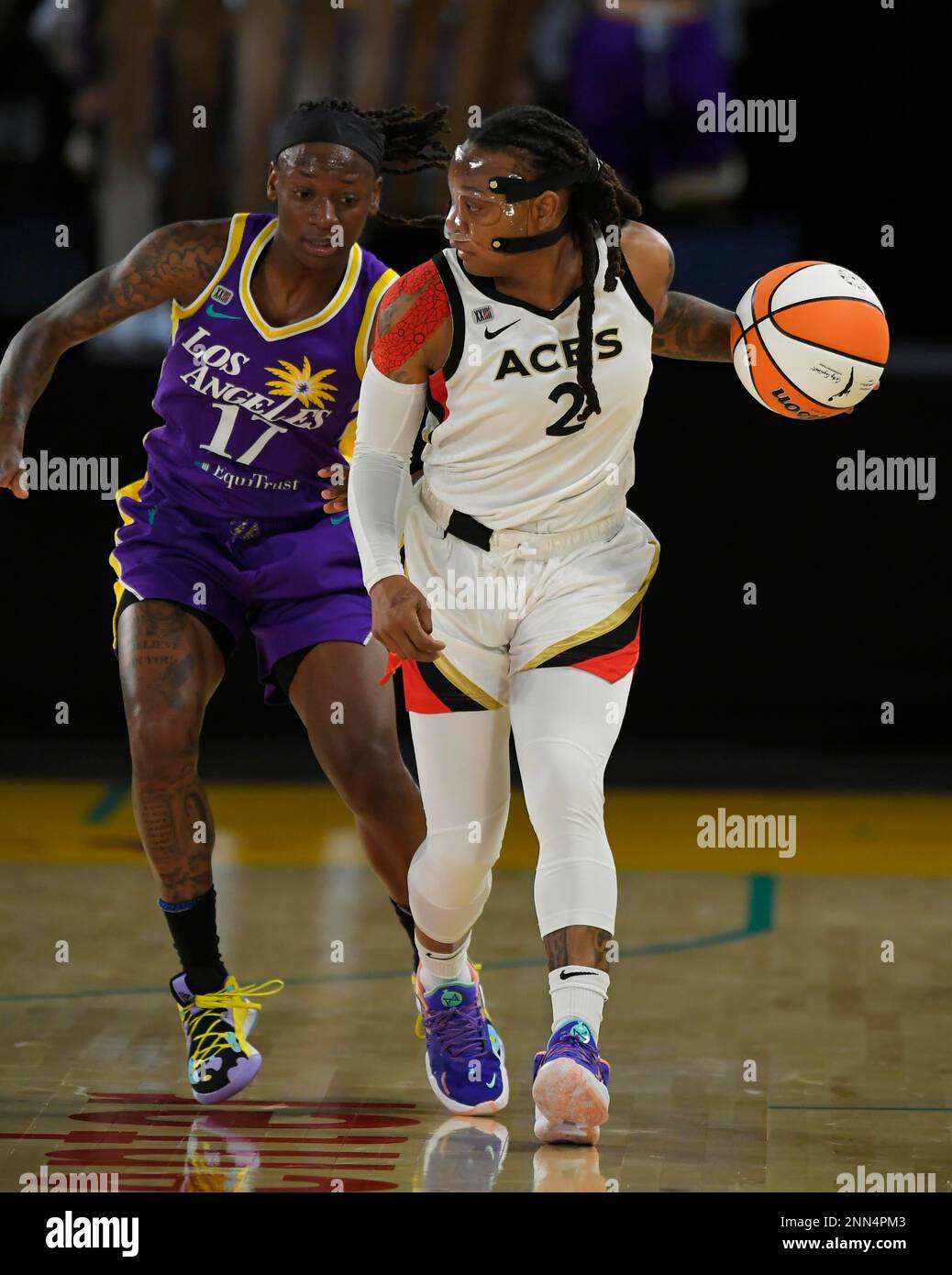 LOS ANGELES, CA - JUNE 30: Erica Wheeler (17) of the Los Angeles Sparks ...