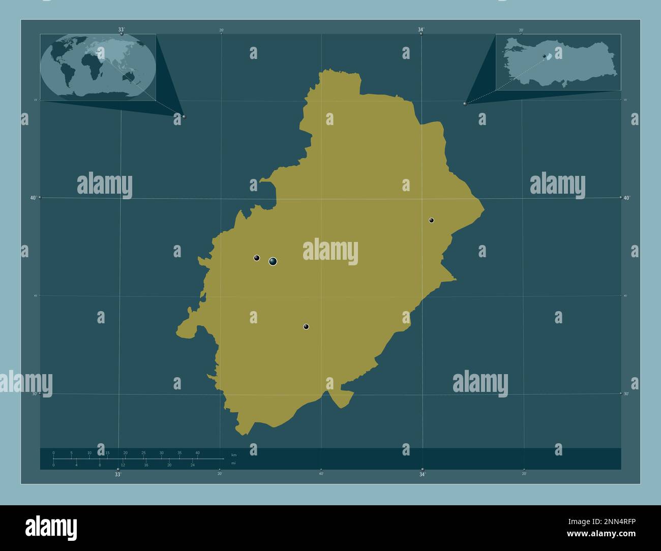 Map of kirikkale hi-res stock photography and images - Alamy