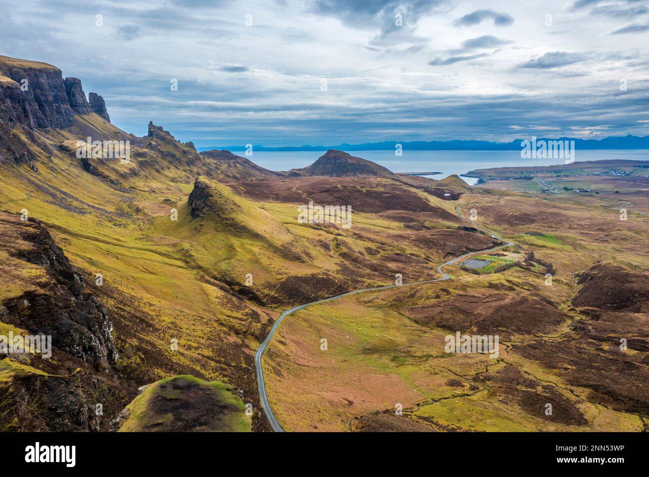 the Quiraing on the Trotternish peninsula, Isle of Skye, Scotland Stock ...