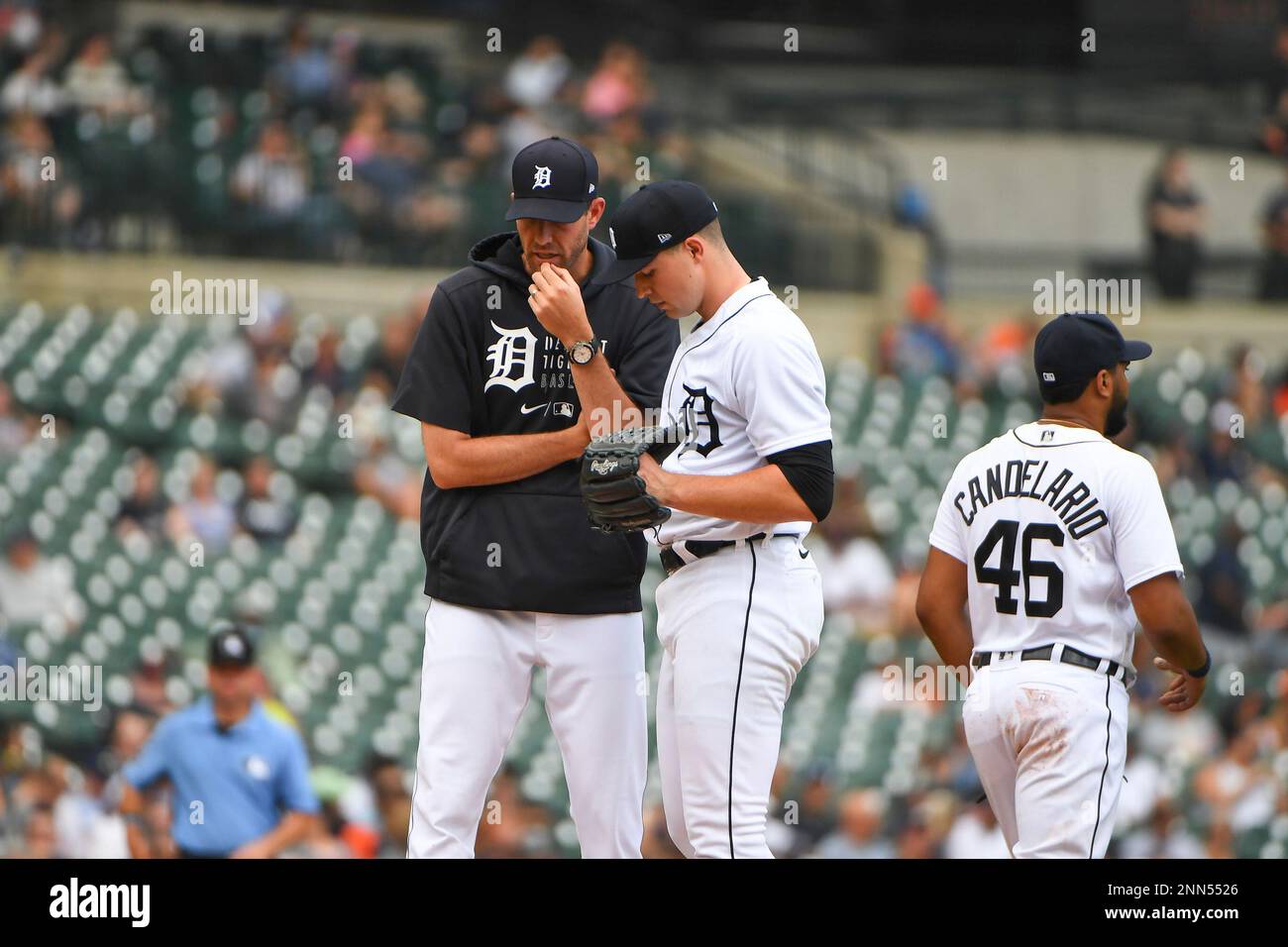 DETROIT, MI - JUNE 27: Detroit Tigers pitching coach Chris Fetter (52 ...
