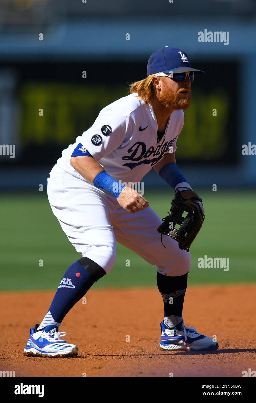 LOS ANGELES, CA - JUNE 27: Justin Turner (10) of the Los Angeles ...