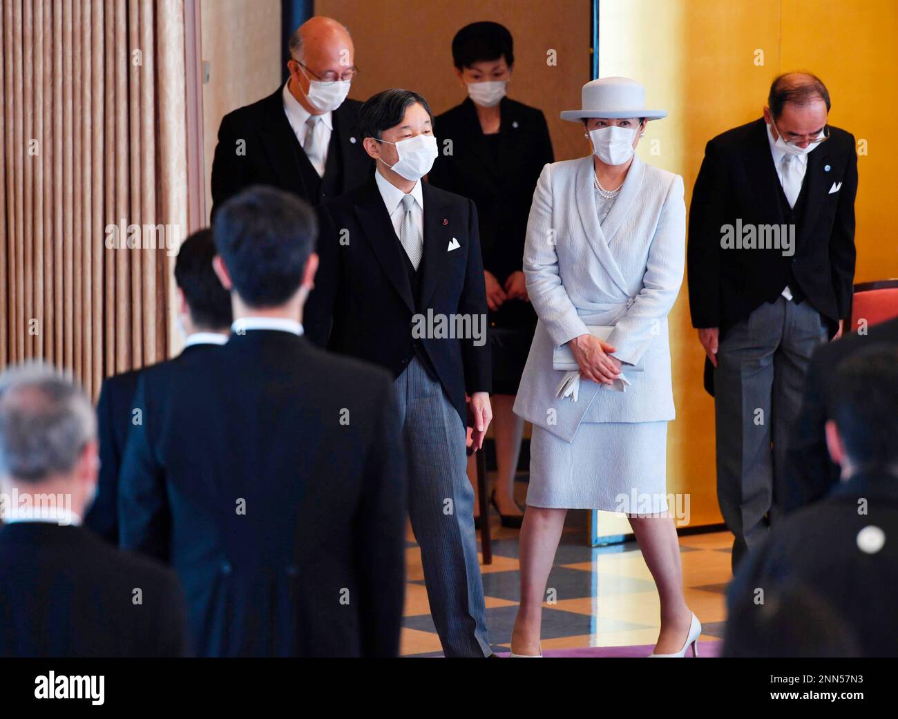 Japan's Emperor Naruhito and Empress Masako attend the 76th and 77th ...