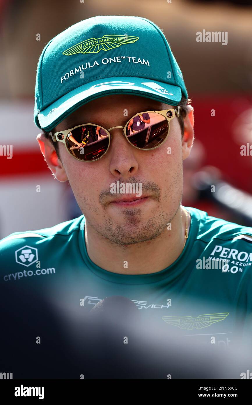 Sakhir, Bahrain. 25th Feb 2023. Felipe Drugovich (BRA) Aston Martin F1 ... Sakhir, Bahrain. 25th Feb 2023. Felipe Drugovich (BRA) Aston Martin F1 ...