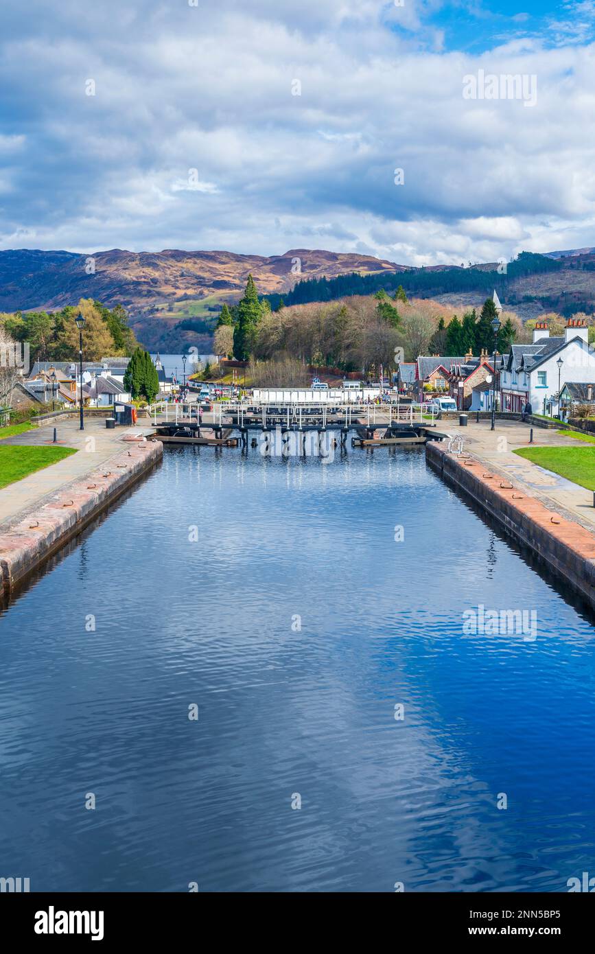 Caledonian Canal, Fort Augustus, Scotland Stock Photo - Alamy