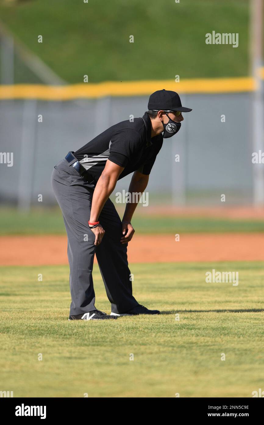 Umpire Brandon Tipton during a game between the Kingsport Axemen and ...