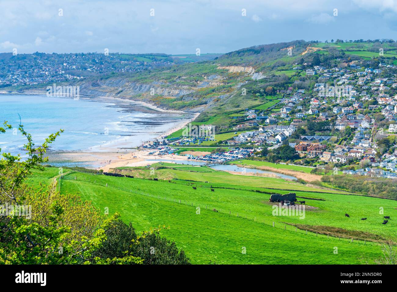 Charmouth, Dorset Area Of Outstanding Natural Beauty, England, United ...